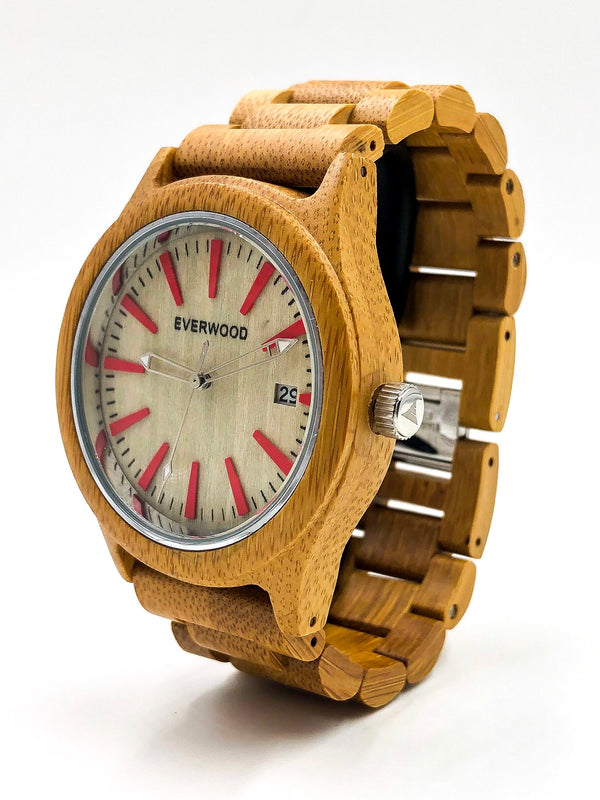 Kylemore Bamboo Wood - Premium All Natural Wooden Watch - Everwood Original